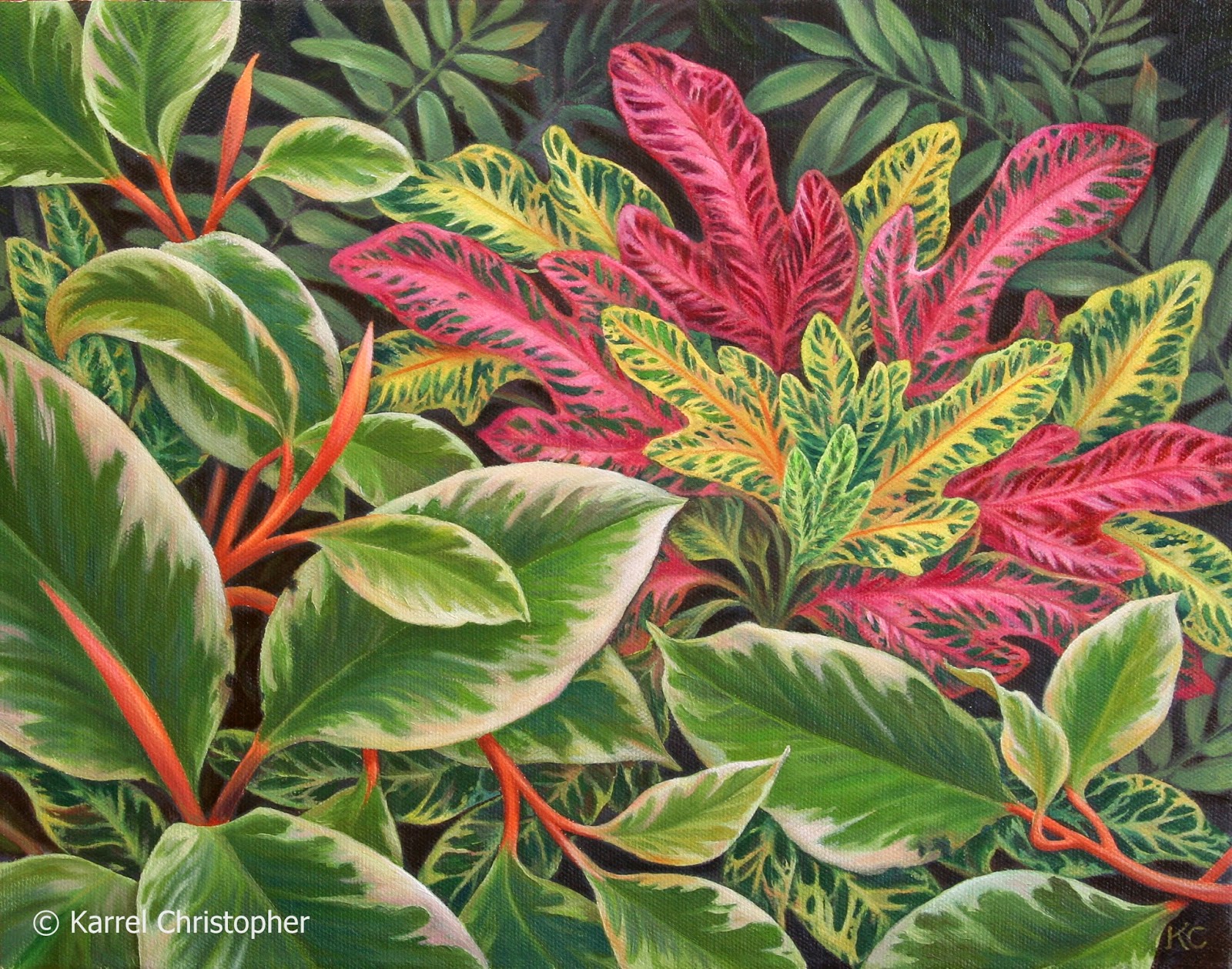 KARREL's Creative Path: Oil Paintings of LEAVES