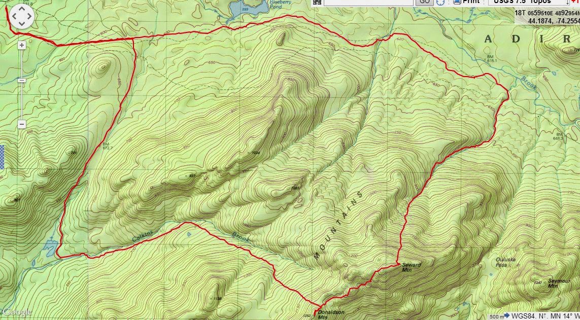 Off on Adventure: Seward & Donaldson Mountains - Clockwise Loop - 7/5/14