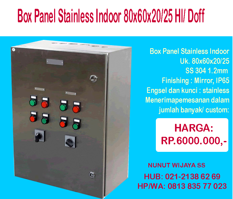 Jual box panel listrik stainless :TOKO PANEL STAINLESS: Harga panel ...