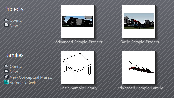REVIT #1 : START A NEW PROJECT