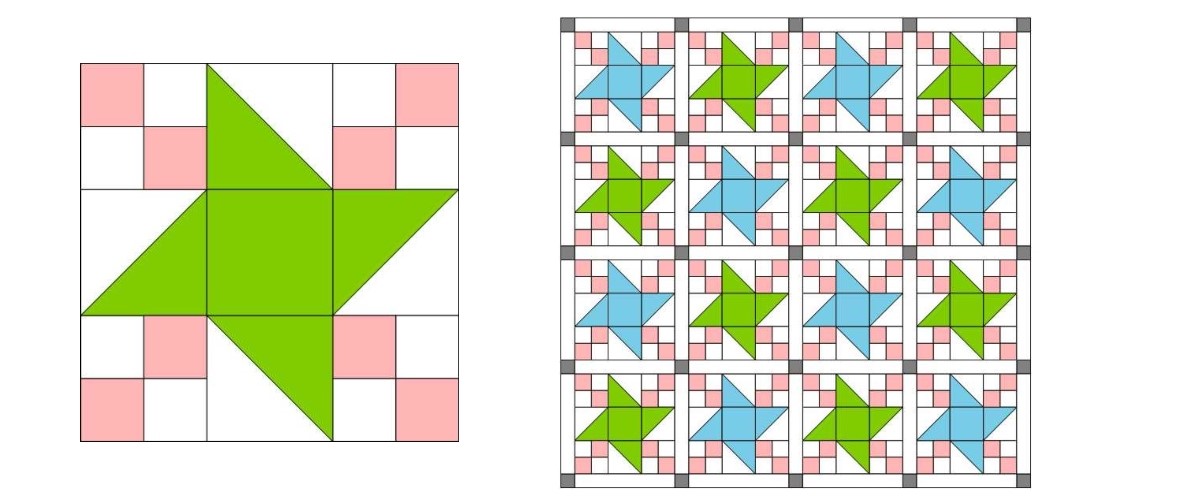 {Classic Quilt Blocks} Friendship Star - Variations - Threadbare Creations