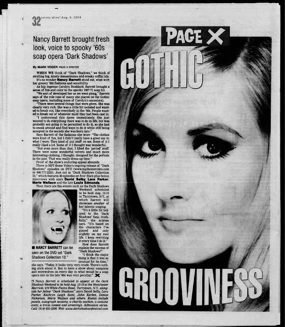 Shadows on the Wall: An Online Dark Shadows Fanzine: Nancy Barrett ...
