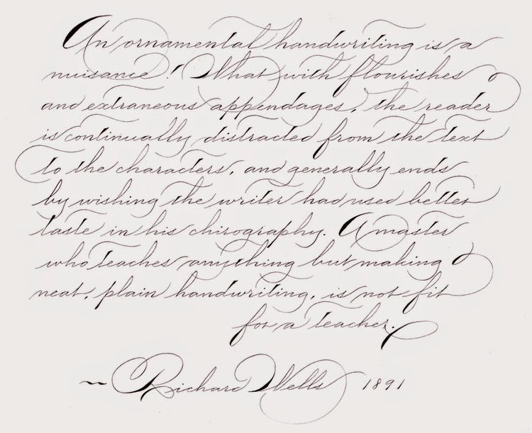 Expresh Letters Blog: French Blue Calligraphy