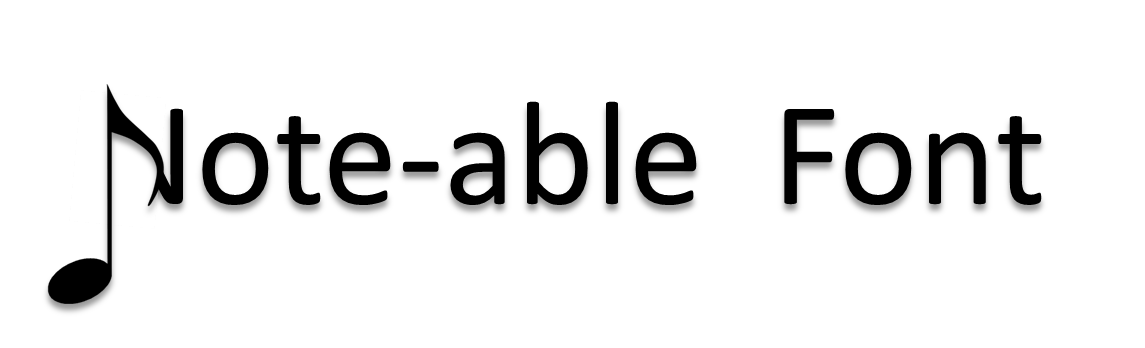 MyMusicalMagic: Music Notation Solutions: Note-able Font and Music ...