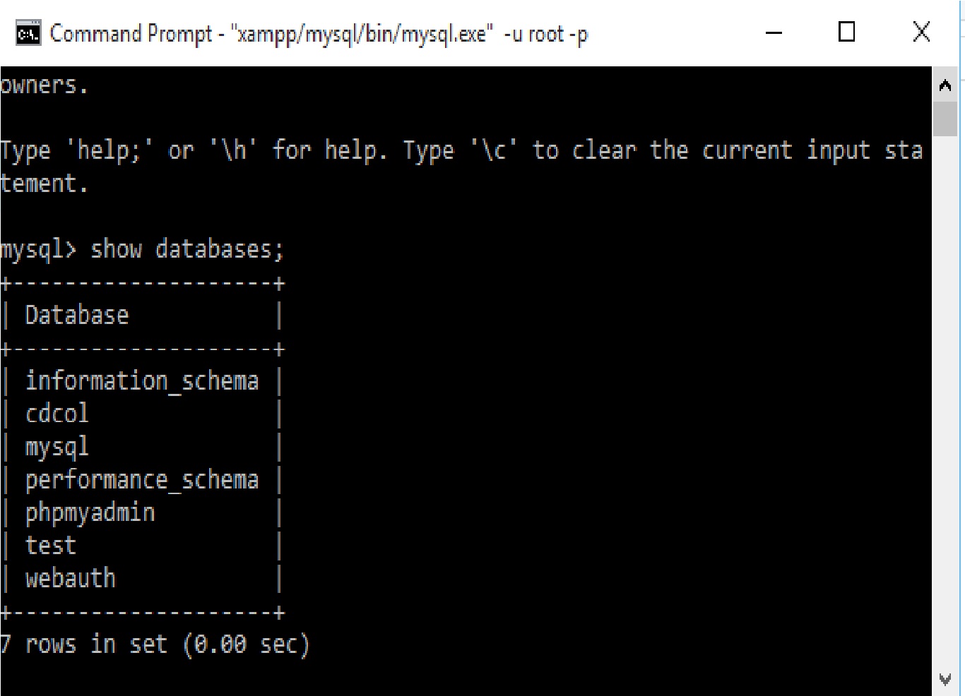 Cara membuat database dan mengoperasikan MYSQL di CMD (command prompt)
