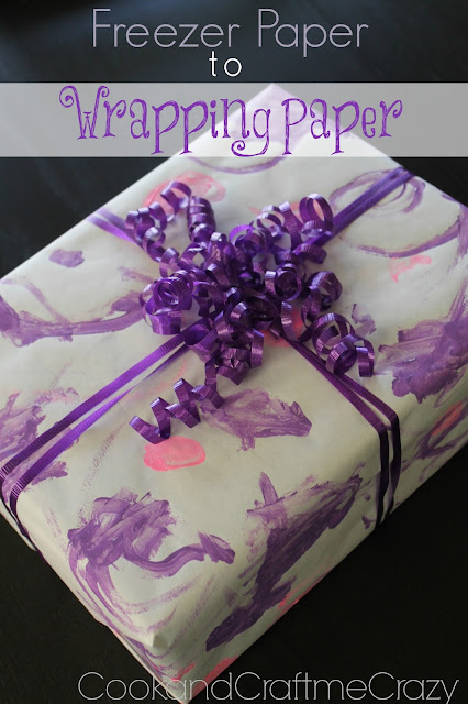 Cook and Craft Me Crazy: Freezer Paper to Wrapping Paper