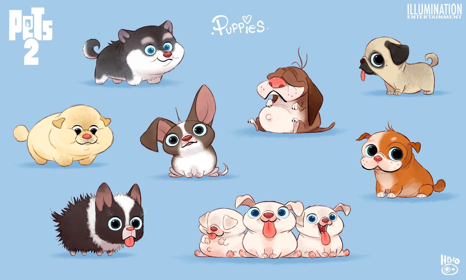 hebro character design: -PETS2- PUPPIES
