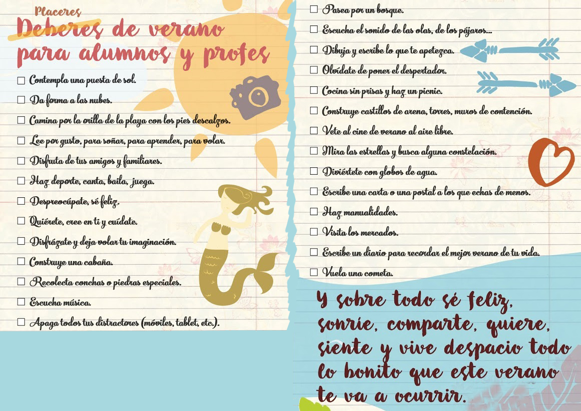 Mi clase en casa 5º: TAREA PARA VERANO