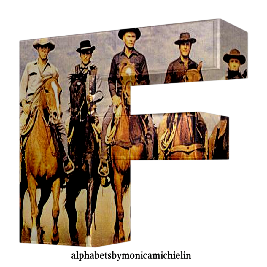 M. Michielin Alphabets: HORSE 'MAGNIFICENT SEVEN MOVIE' ALPHABET AND ...