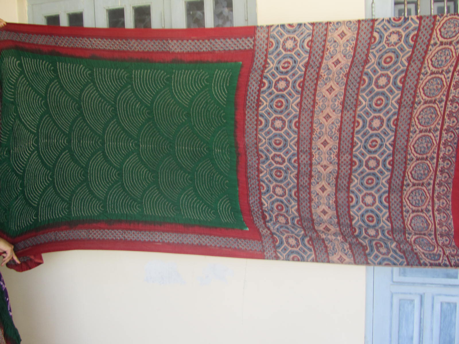 Kutchhi Hand Tie Dyed bandhani , shibori , clamp dyeing , block print ...