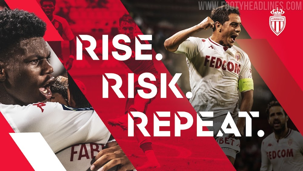 New AS Monaco Logo & Visual Identity Revealed - "RISE. RISK. REPEAT ...