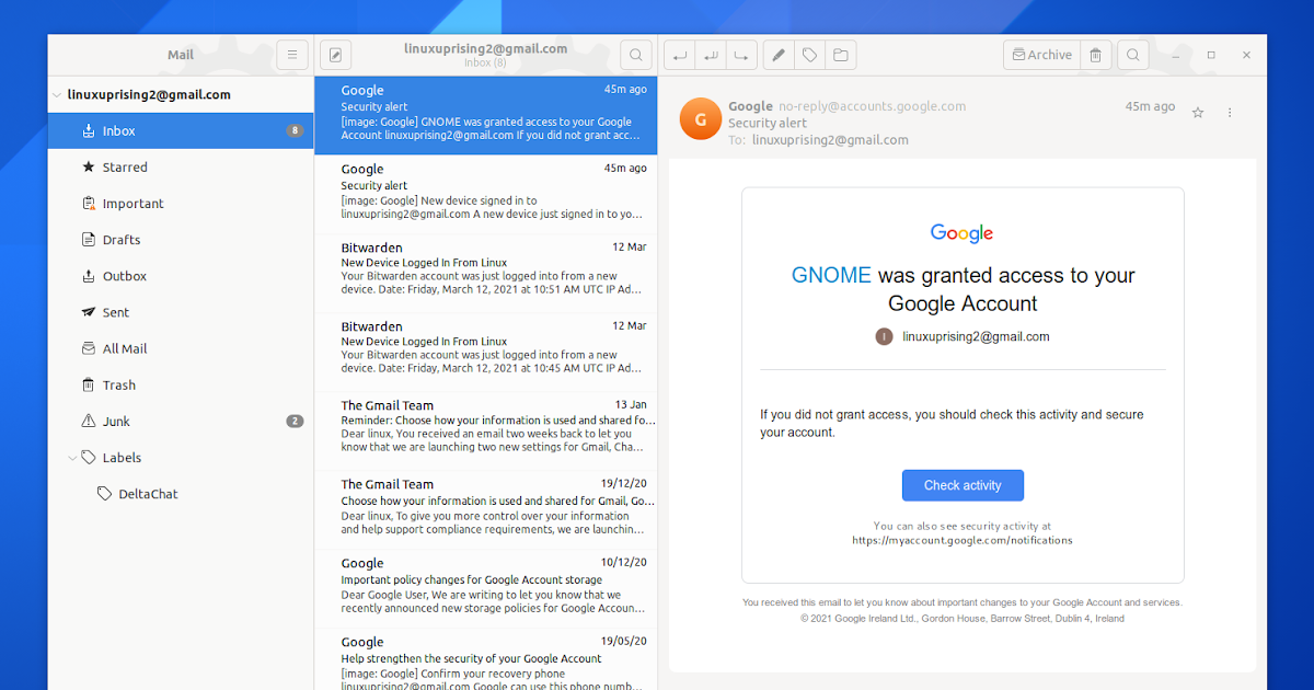 Geary Email Client 40.0 Released With A Visual Refresh, Adaptive User Interface - Linux Uprising ...