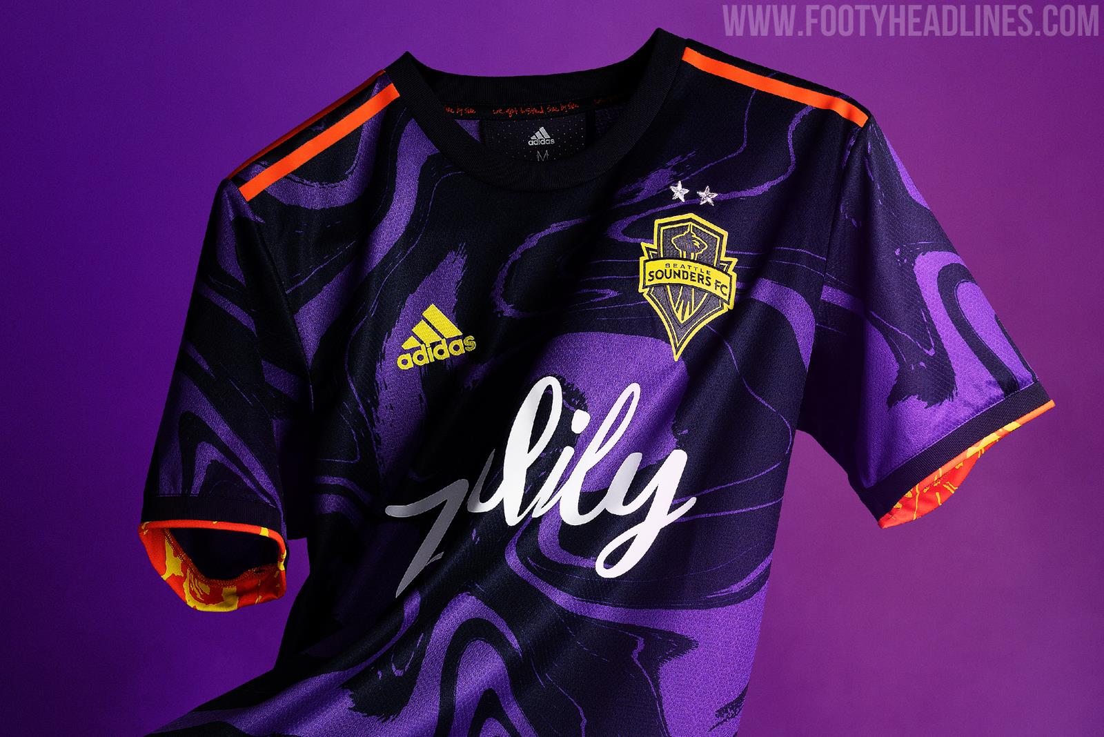 Outstanding Seattle Sounders 2021 Jimi Hendrix Away Kit Released ...