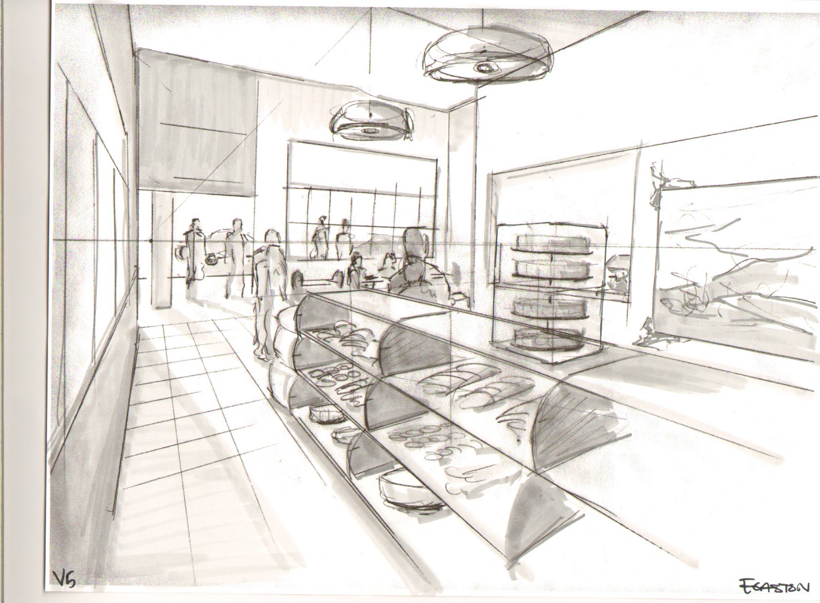 Sketching The Days: The Bakery