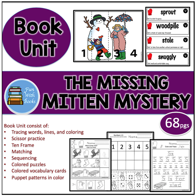 THE MISSING MITTEN MYSTERY BOOK UNIT ~ Book Units by Lynn