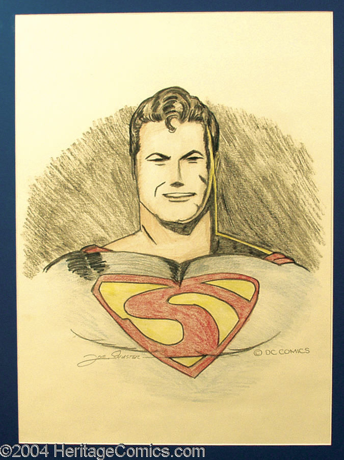 Pop Culture Safari!: Original Superman sketch by Joe Shuster