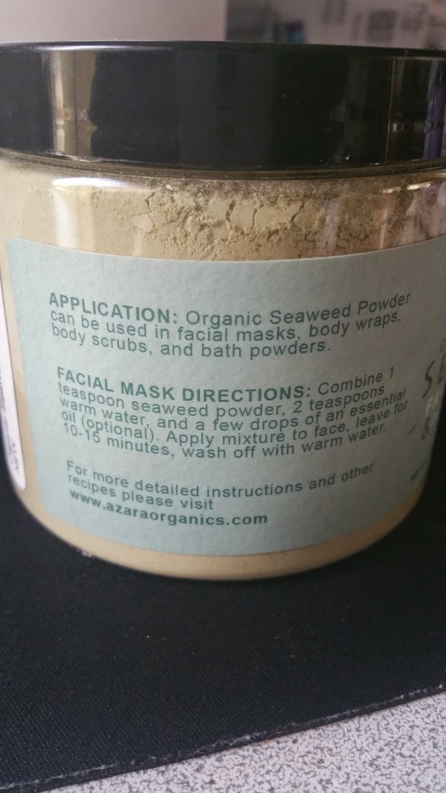 Trying new things fun/frugal: Organic Seaweed Facial Mask @ body wrap