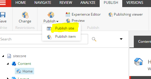 Custom Sitecore Command to Disable or Hide Full Publish Menu Option in Sitecore Content Editor ...