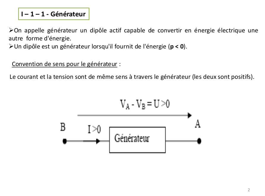 chapite 1 : généralités - cours en ligne d'électronique de base