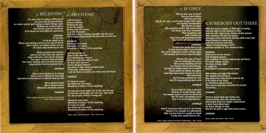 Encarte: The Calling - Two - Encartes Pop