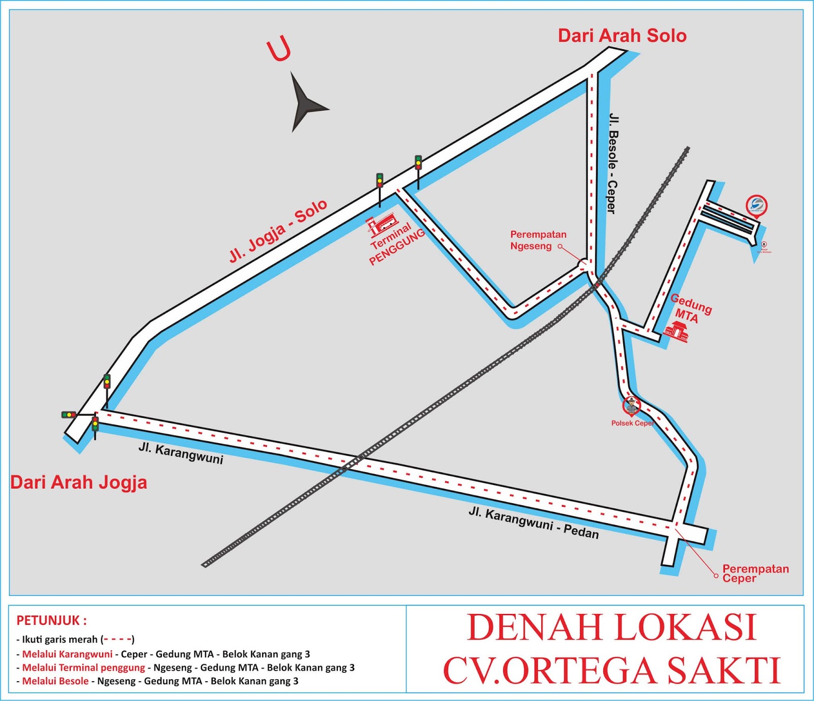 Denah Lokasi Workshop CV.Ortega Sakti Di KLATEN JAWA TENGAH - Kursi Taman