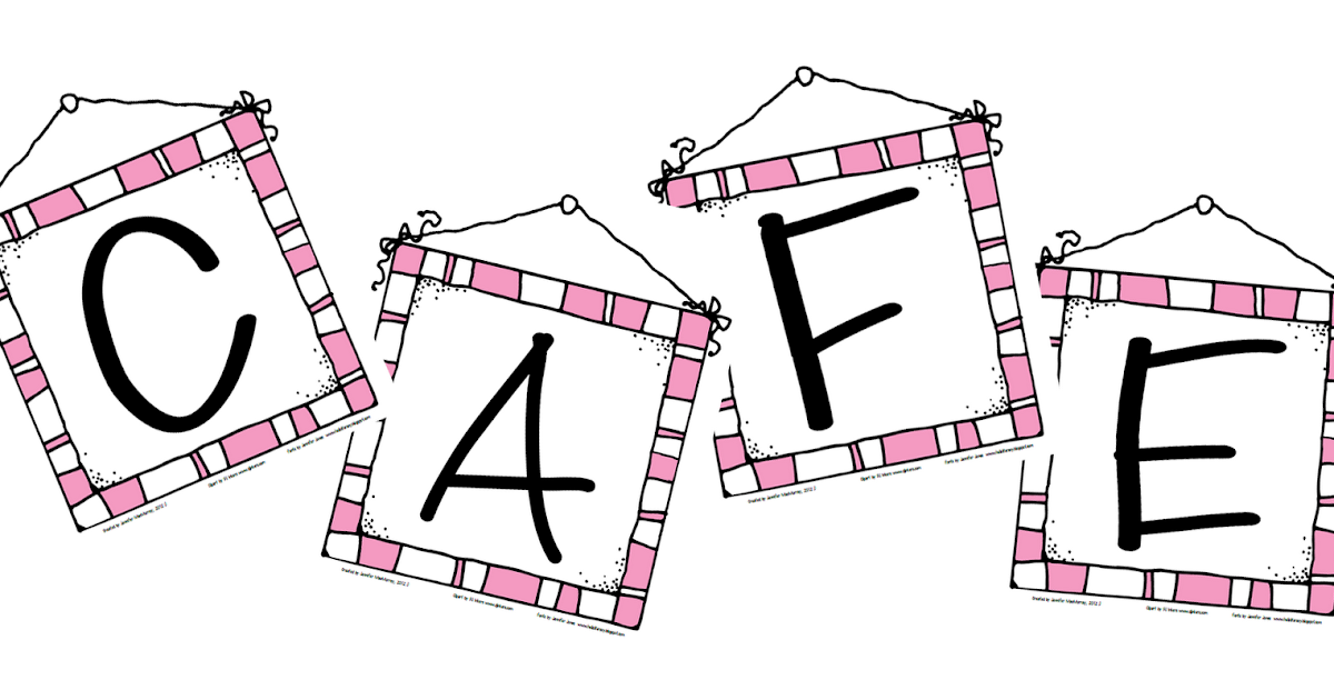 CAFE headers... in PINK! :)