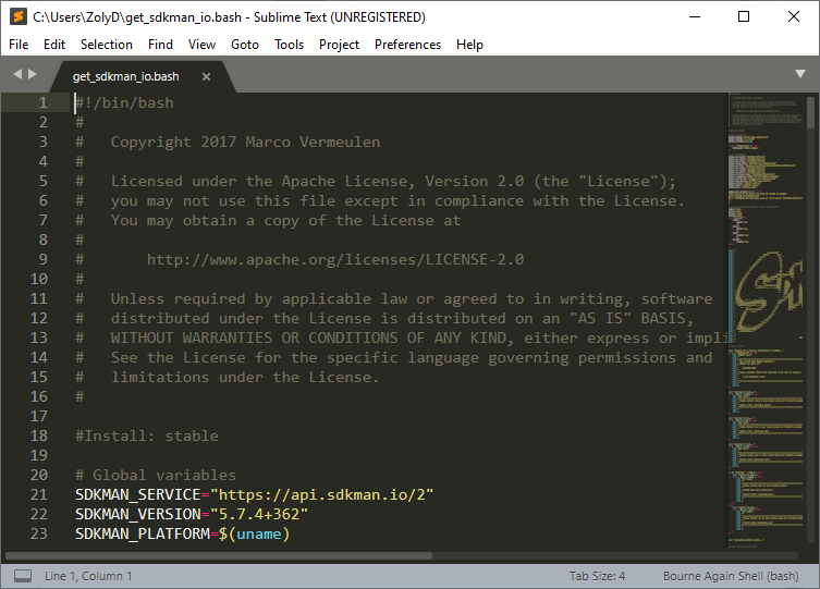 Instalar y configurar SDKMAN en Windows 10