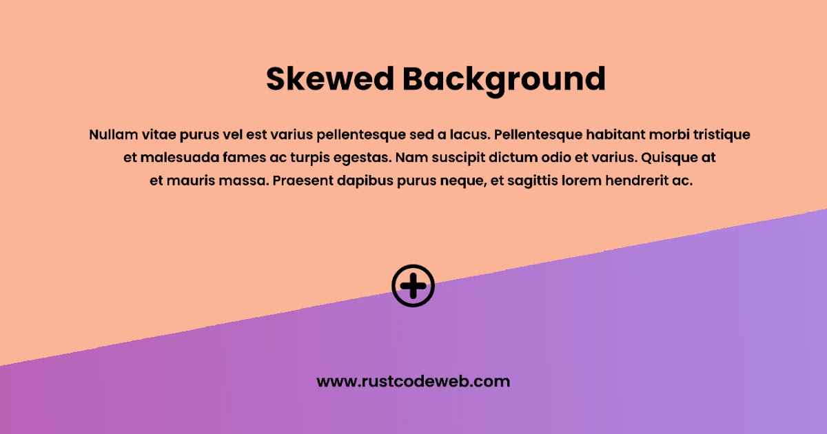 Skewed Background Design | HTML And CSS | RUSTCODE
