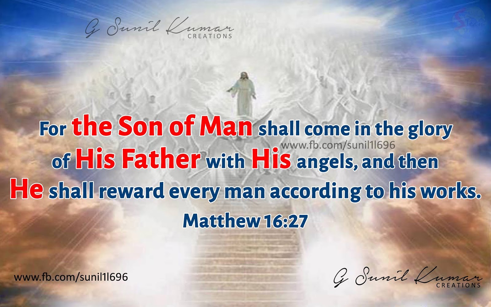 Matthew 16 27 G Sunil Kumar