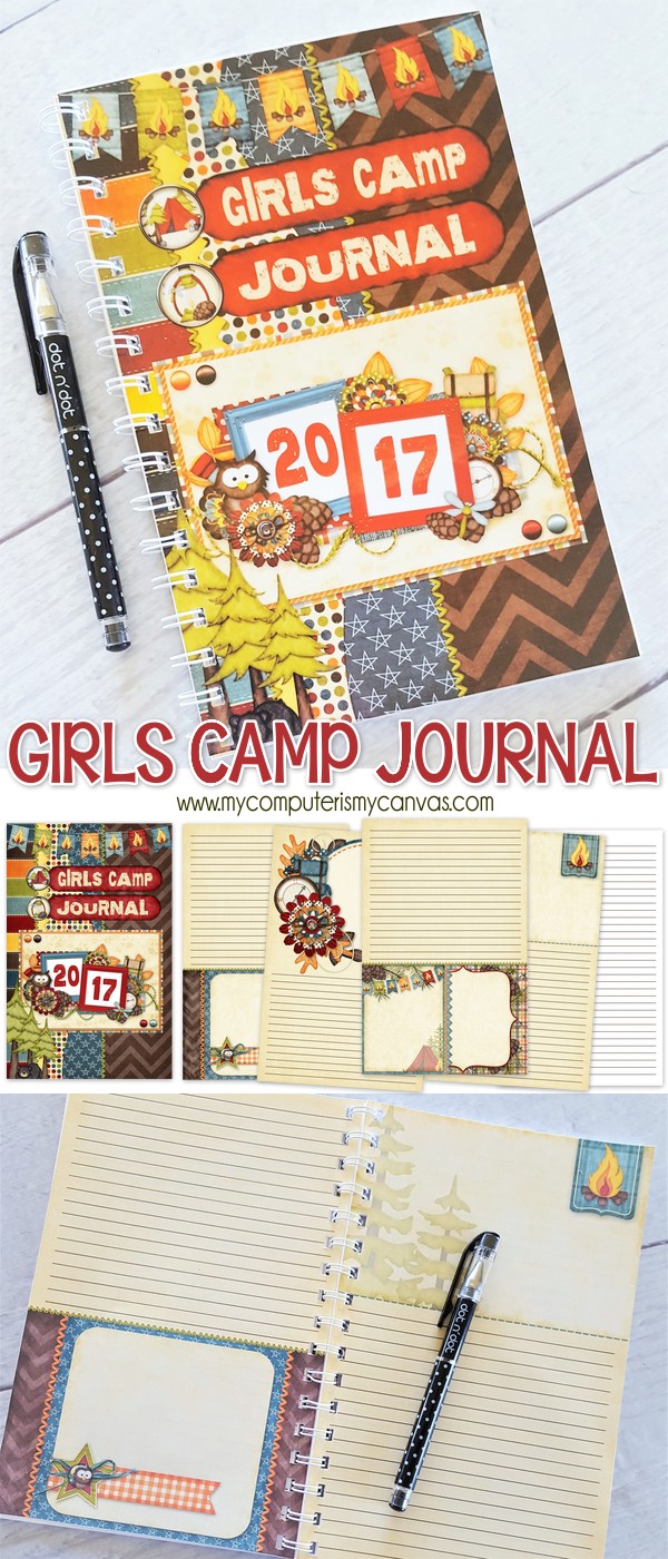 PRINTABLE Girls Camp Journal - My Computer is My Canvas