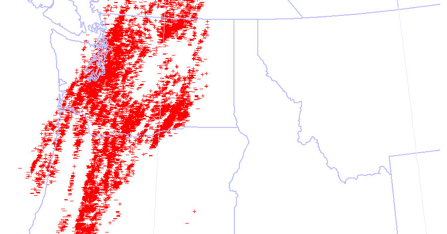 Cliff Mass Weather Blog: Extraordinary Lightning Strikes over the Northwest