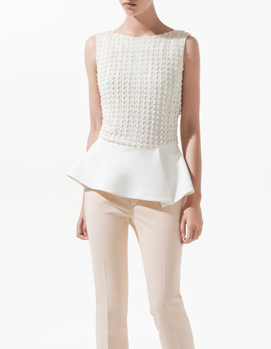 Fofura ZARA do dia: Top Folhos Renda - ZAREAR