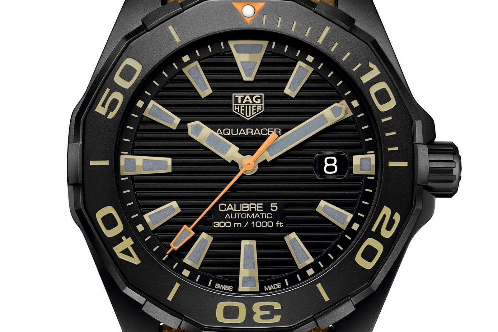 OceanicTime: TAG Heuer AQUARACER Black TITANIUM