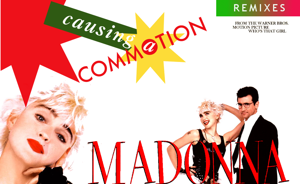 Plástico en negro: MADONNA - CAUSING A COMMOTION