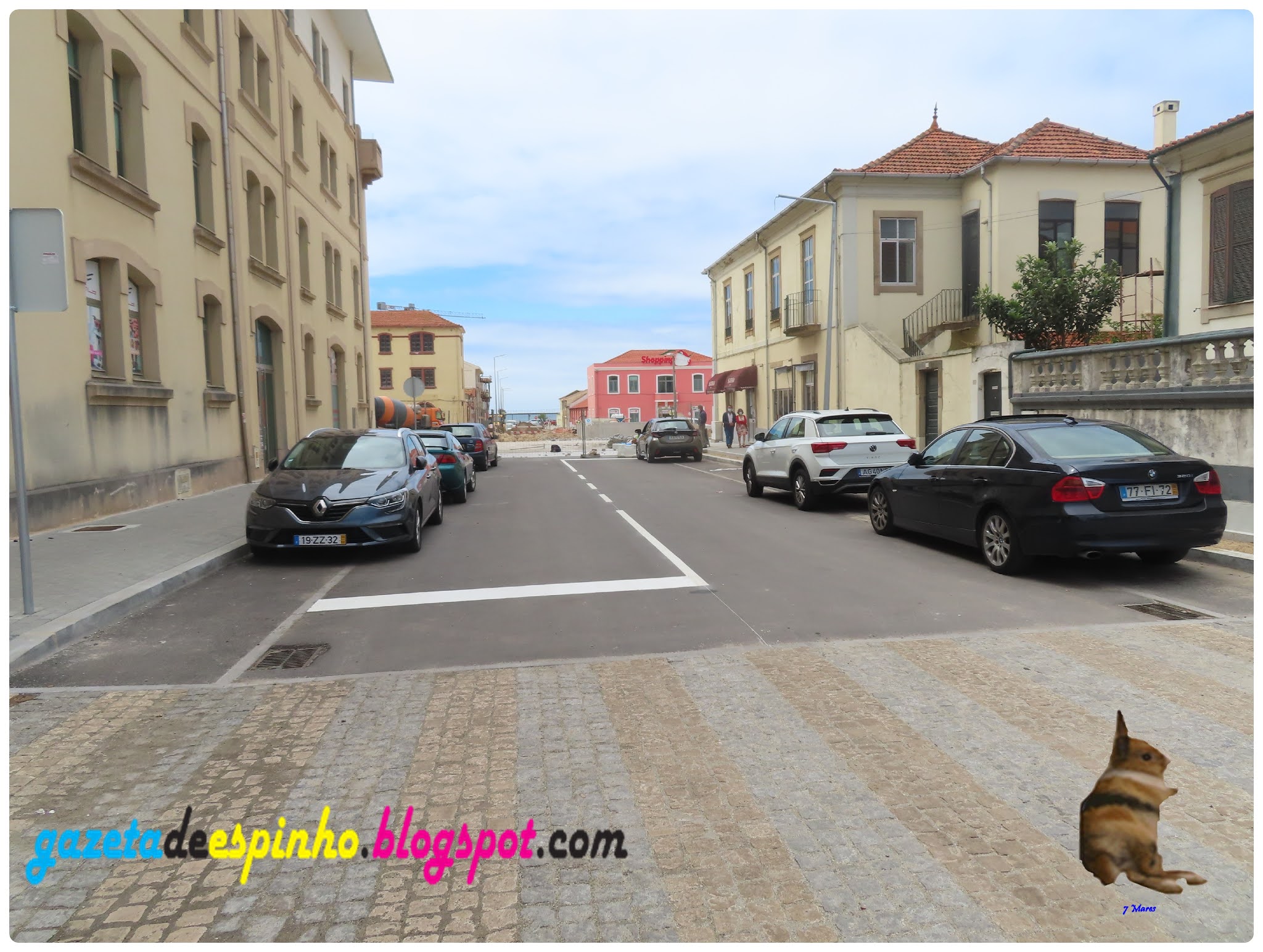 Gazeta de Espinho: Marcações rodoviária na nova Rua 33