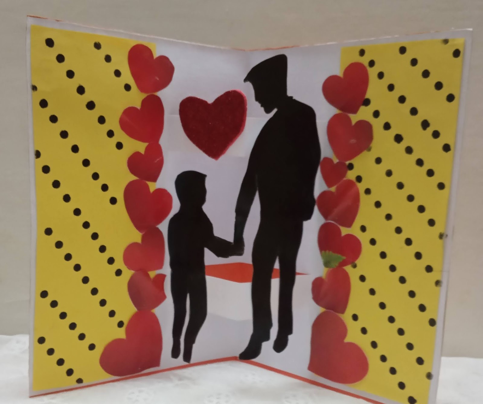 Beautiful Fathers Day Pop up Card