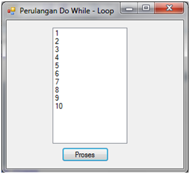 Aplikasi Perulangan Do While – Loop dengan Visual Basic 2008 - Belajar ...