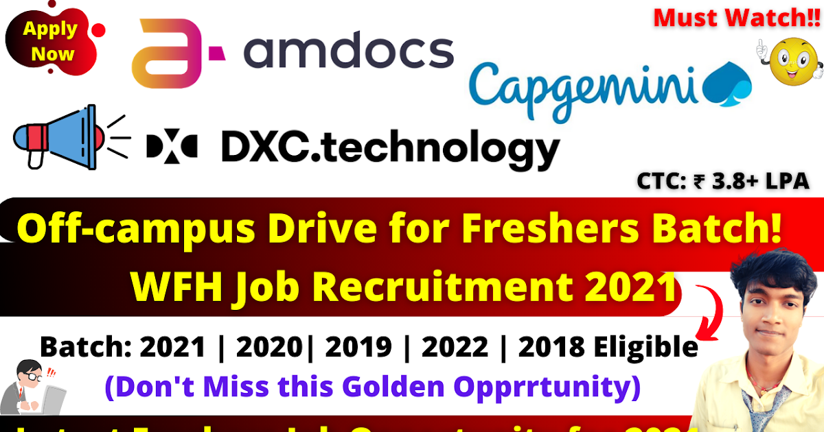 DXC Technology Off Campus Drive 2021 | BE/B. Tech, ME/Mtech | Associate Professional Software ...