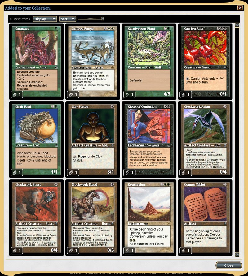 Magic the Gathering Adventures: White Border MTGO as Black Border