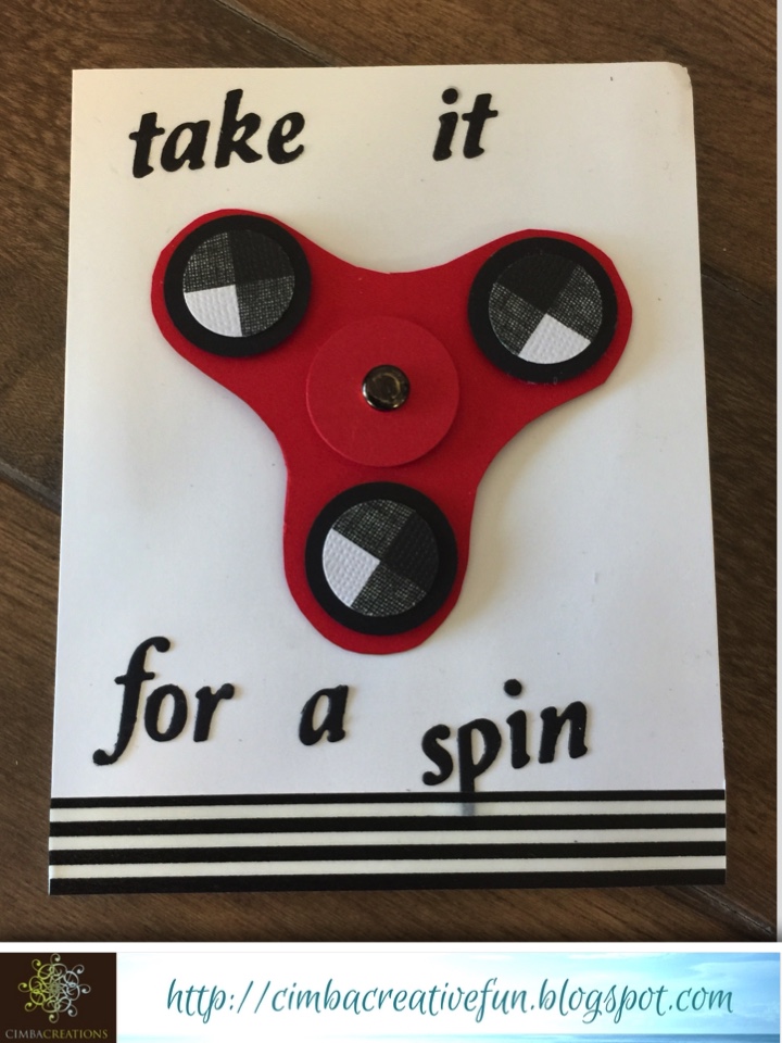 Cimbacreativefun: Fidget Spinner Cards