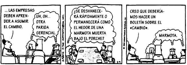 El principio de Dilbert: "El cambio" mitos y verdades