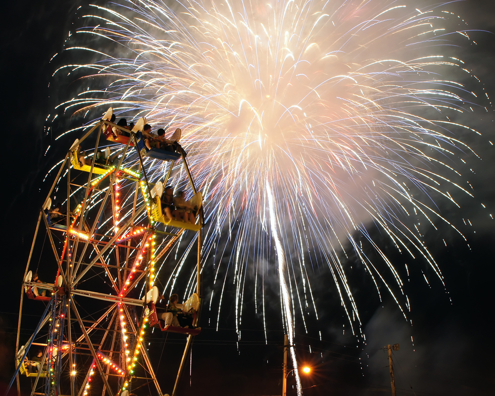 The PhotoSmith: Fireworks from the Ferris Wheel