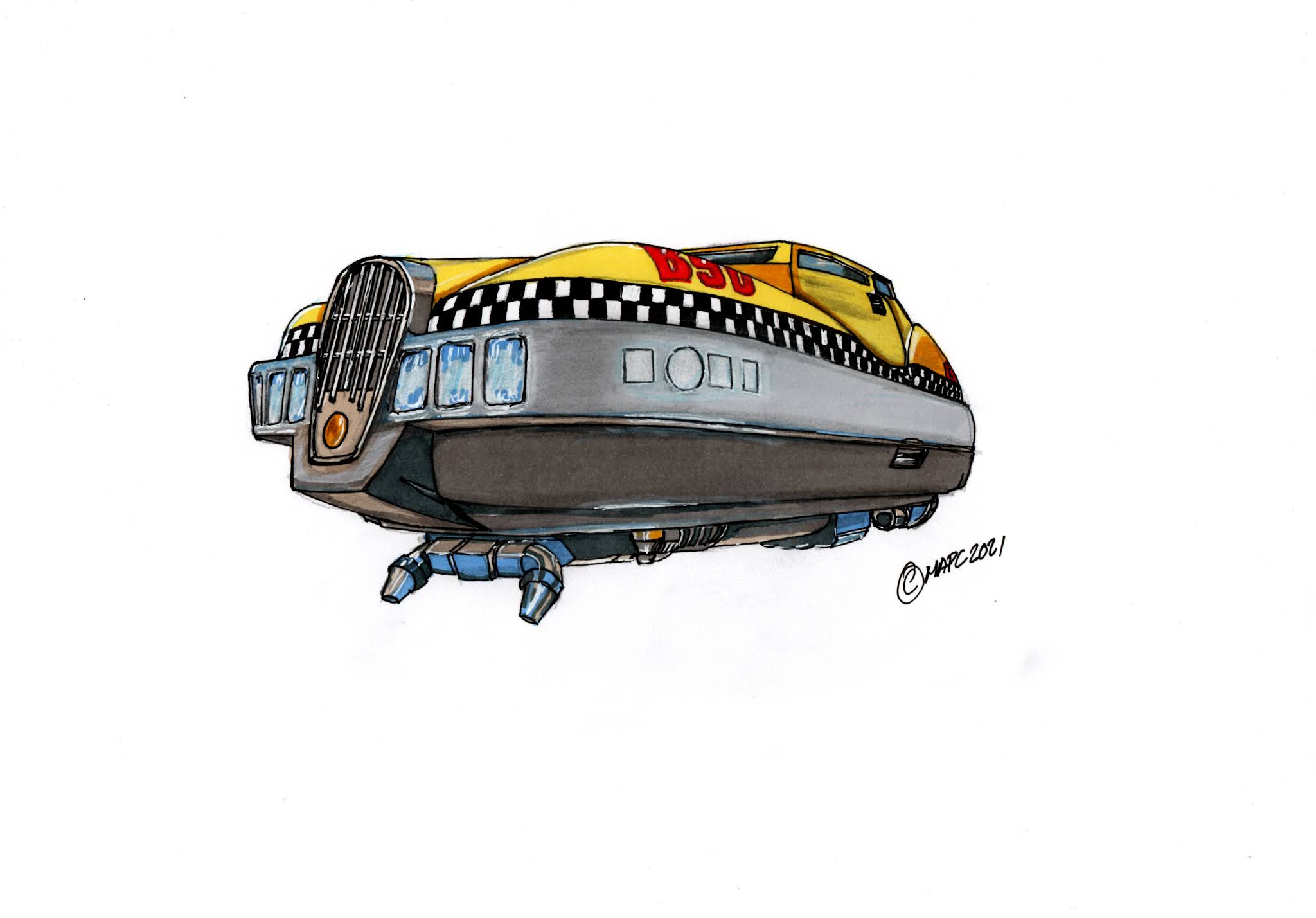 "The fifth element" Korben Dallas´ Flying Taxi Cab