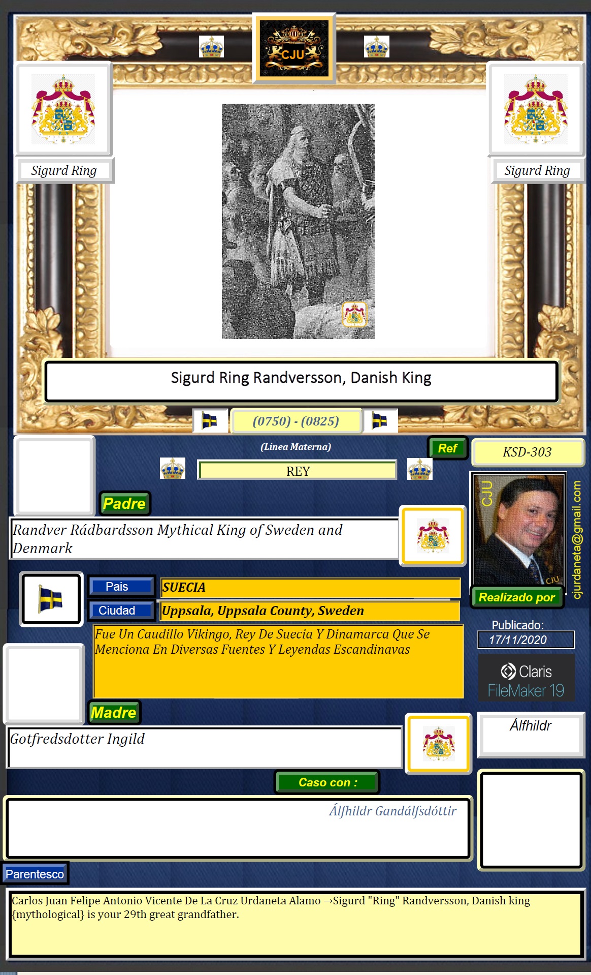 FAMILIA #URDANETA Y SUS PARIENTES #GENEALOGIA #GENEALOGY: Sigurd Ring ...