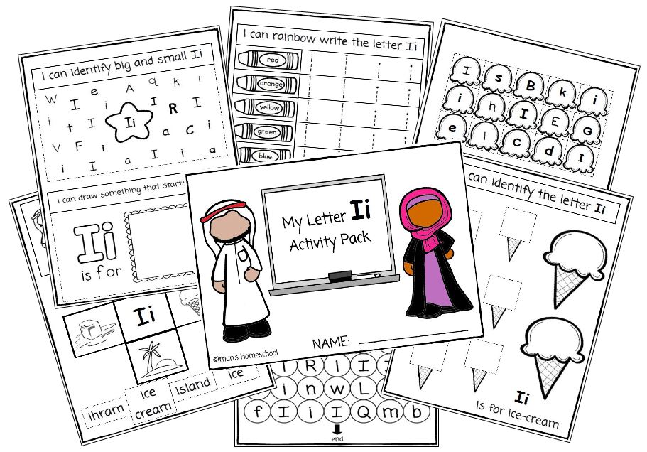 Iman's Homeschool ~ The Curriculum: Letter Ii Activity Pack