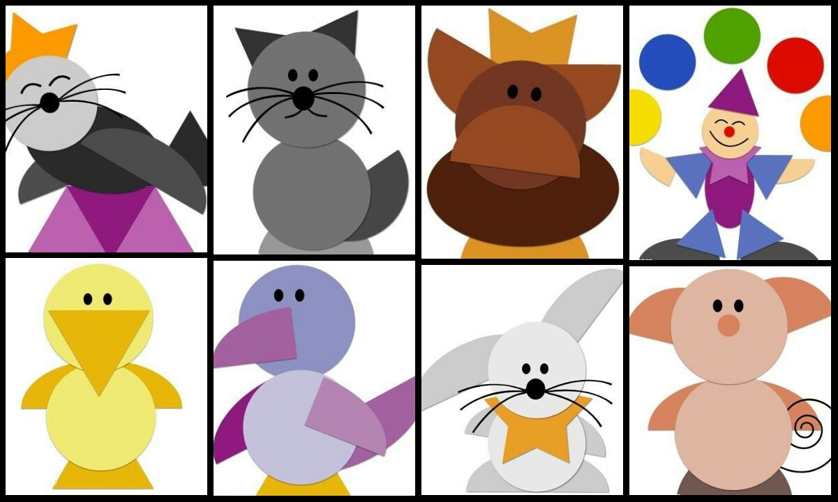 simple geometric shapes activities for kids - crazzy craft