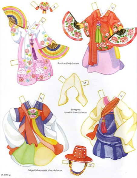 Korean Paper Dolls : In-Ji & Jae-Won ~ L'Art du bonheur