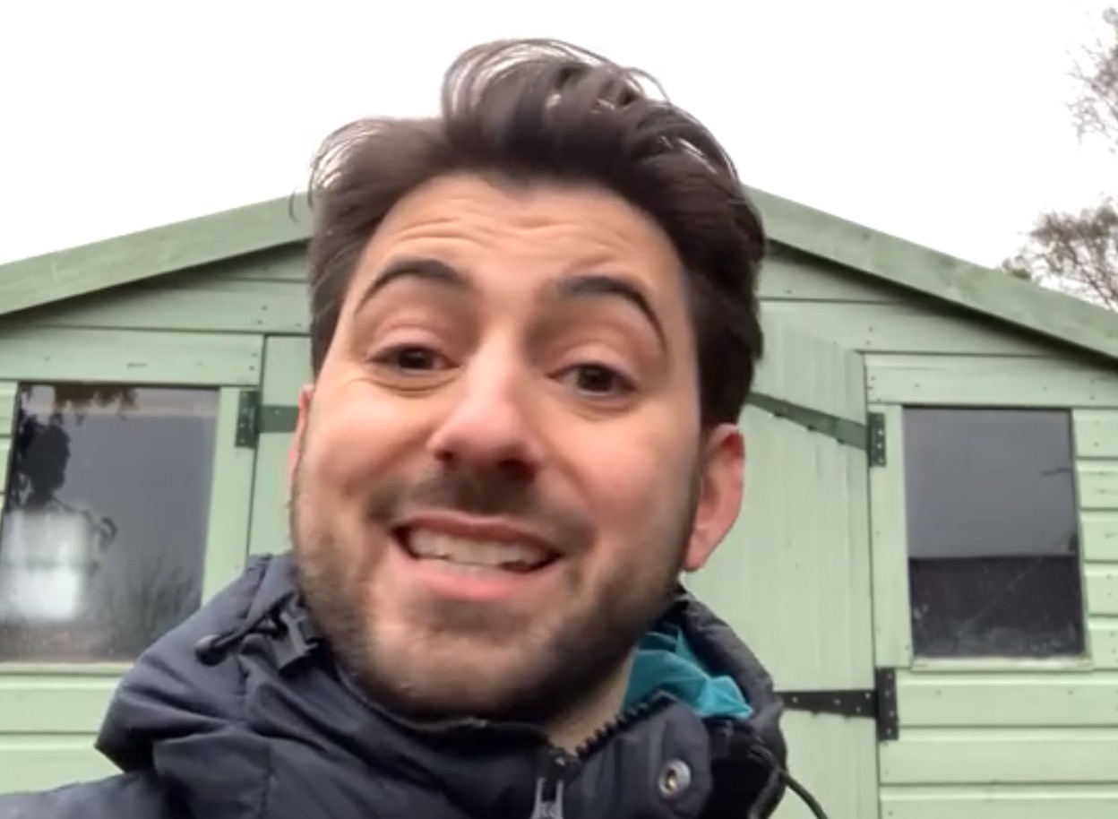 Shedworking: Ricky Boleto builds his Newsround garden office shed