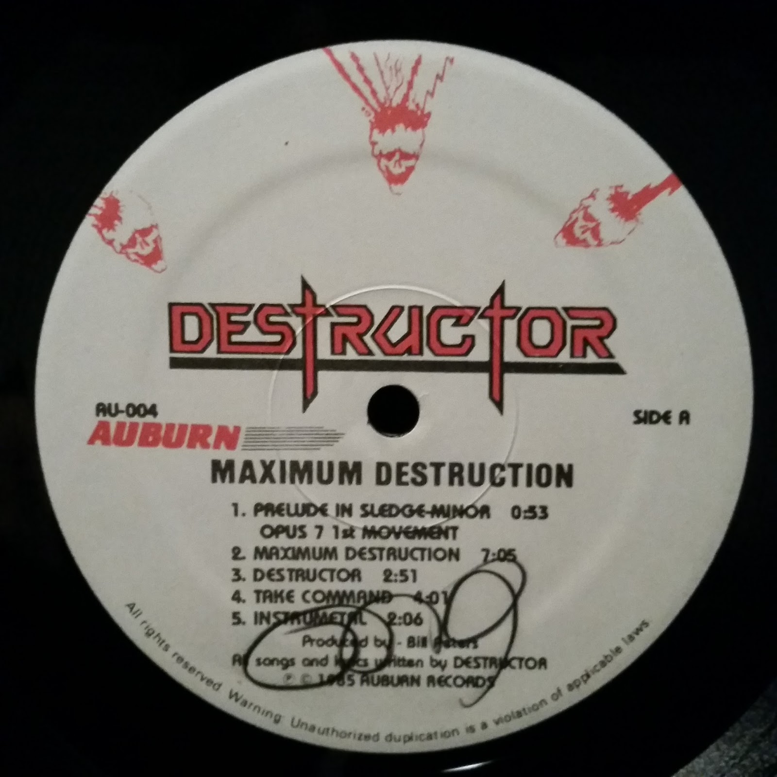 Brown-Sock's Shit Hole: Destructor (US) - Maximum Destruction (1985)