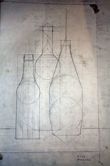 tacoma academy of fine art: Drawing Bottles